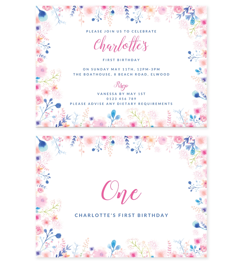 Birthday Invitation Border Designs
